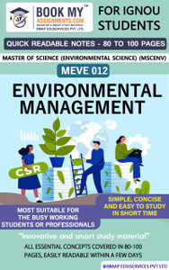 IGNOU MEVE 12 Environmental Management Quick Readable Notes | Important ...