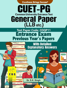 CUET PG General Paper (LLB etc.) Entrance Exam(Test Paper Code-COQP11 ...