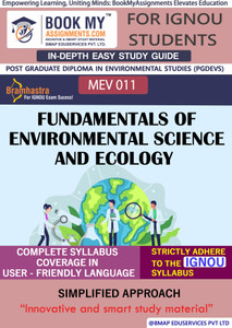 IGNOU MEV 011 Fundamentals of Environmental Science and Ecology In ...