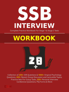 SSB Interview Workbook: Buy SSB Interview Workbook by unknown at Low ...