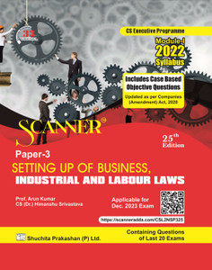 Scanner CS Executive Programme Module - I (2022 Syllabus) Paper -3 ...