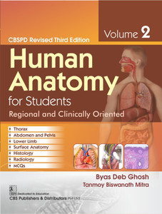 CBSPD Revised Third Edition Human Anatomy for Students Regional and ...