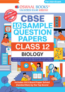 Oswaal CBSE Sample Question Papers Class 12 Biology Book (For Board ...