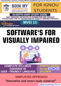 IGNOU MVEI 13 Software‘s for Visually Impaired Study Material (In Depth ...