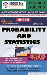 IGNOU MMT008 Probability and Statistics Quick Readable Notes ...