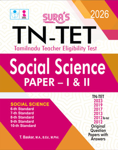 SURA`S TN-TET SOCIAL SCIENCE Paper - I and II Exam Book Guide in ...