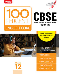 MTG 100 Percent English Core For Class 12 CBSE Board Exam 2024-25 ...