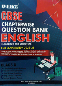 U Like Class 10 English (Language And Literature) CBSE Chapterwise ...