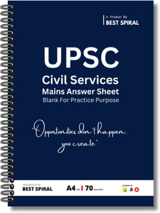 Best Spiral | UPSC Mains Answer Writing Premium Notebooks (500 × 02 ...