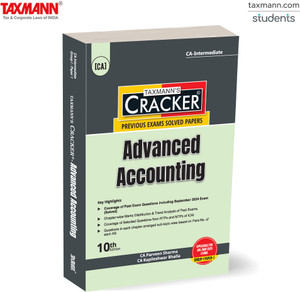 Taxmann's CRACKER for Advanced Accounting (Paper 1 | Advanced Accounts ...