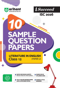 Arihant i-Succeed ISC Sample Question Papers 2026 Literature in English ...