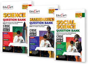 Educart CBSE Question Bank Class 10 Bundle - Science, Mathematics and ...