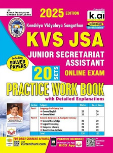 KVS JSA Junior Secretariat Assistant Practice Work Book Including ...