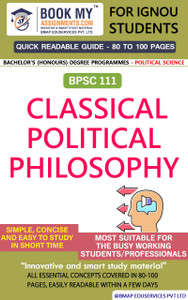 IGNOU BPSC 111 Classical Political Philosophy Quick Readable Notes ...