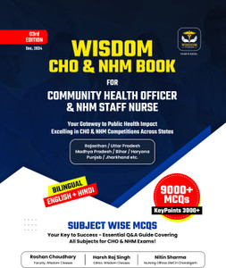 Wisdom CHO & NHM Staff Nurse MCQ’s Book (Hindi And English): Buy Wisdom ...