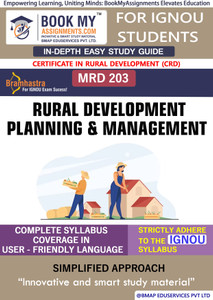 IGNOU MRD 203 Rural Development : Planning and Management Study ...