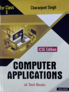 kalyani icse computer application text book for class X 2024: Buy ...