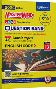 English Core Class 12 CBSE Question Bank for 2024 Exams by MasterMind ...