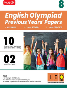 MTG Class-8 IEO Olympiad 10 Previous Years Papers English (2024-2020 ...