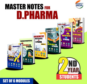 D. Pharma 2nd Year Books (English) - 6 Booklets (Hardbook) As Per PCI ...