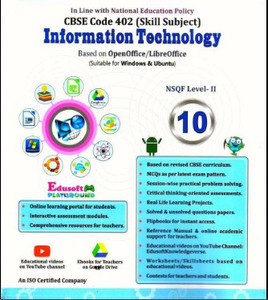 Edusoft Information Technology (CBSE Code 402) NSQF Level 2 Class 10 ...