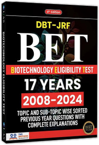 DBT JRF Biotechnology Eligibility Test PYQ Book - 2025 | Unit Wise ...