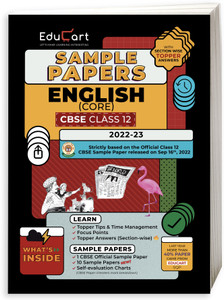 Educart CBSE Class 12 ENGLISH CORE Sample Paper 2022 (with Exclusive ...