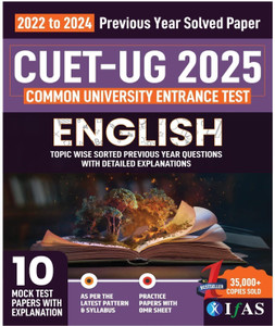 CUET UG English Book | Previous Year Solved Papers with Mock Tests ...