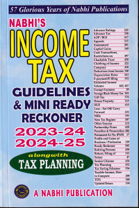 Income Tax Guidelines and Mini Ready Reckoner 2023-24 and 2024-25 ...