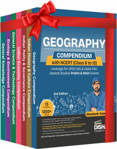 Disha Combo (7 Books) General Studies Compendium with Ncert Coverage ...