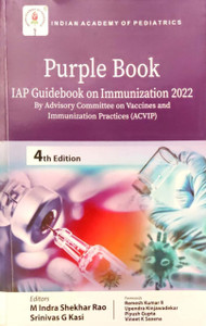 Purple Book: IAP Guidebook on Immunization 2022: Buy Purple Book: IAP ...