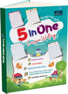 Practice Book of 5-in-One Cursive Writing - Master The Art of Beautiful ...
