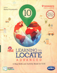 RISE LEARNING TO LOCATE ADVANCED A MAP SKILLS ACTIVITY BOOK CLASS 10 ...