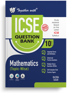 Together with ICSE Question Bank Class 10 Mathematics Exam 2025: Buy ...