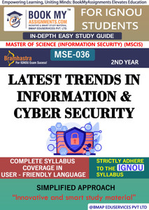 IGNOU MSE-036 Latest Trends in Information and Cyber Security Study ...