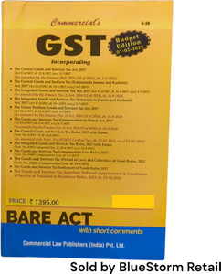 GST Incorporating | Acts and Rules, 2017 with Forms (Updated upto 15-11 ...