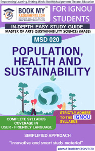 IGNOU MSD 20 Population, Health and Sustainability Study Guide (In ...