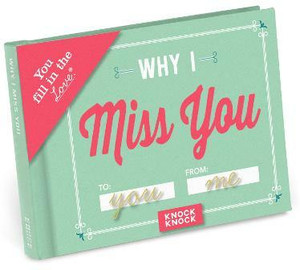 Knock Knock Why I Miss You Book Fill in the Love Fill-in-the-Blank Book ...