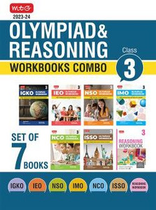 MTG Olympiad Workbook and Reasoning Book Class 3 Combo for NSO-IMO-IEO ...