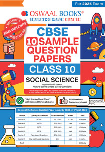 Oswaal CBSE Sample Question Papers Class 10 Social Science Book (For ...