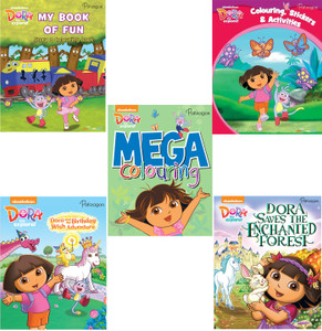 Dora the Explorer Fun Pack of Activity| Story book| Colouring| Sticker ...