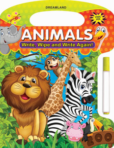 Write and Wipe Book - Animals - Activity Book for Kids Age 2–4 ...
