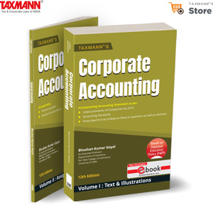 Taxmann's Corporate Accounting (2 Vols.) – Student-oriented Textbook ...