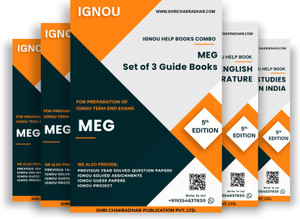 MA English (MEG) IGNOU Study Material Combo (Set of 3 IGNOU Guide Books ...