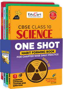 Educart One-shot CBSE Class 10 Question Bank 2025-26 Bundle - Science ...