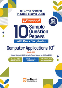 Arihant I- Succeed CBSE 10 Sample Question Papers for Computer ...