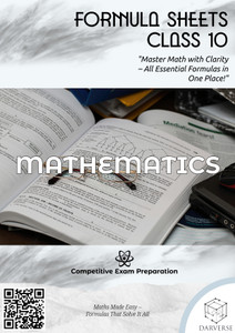 DARVERSE Class 10 Mathematics Chapterwise Formula Sheets – Quick ...