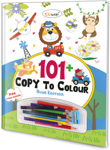 101+ Copy to Colour - Blue Edition : Children Coloring Book, Kids Fun ...