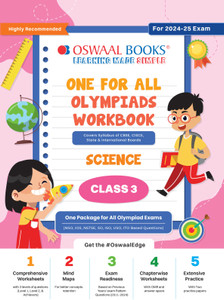 Oswaal One for All Olympiad Workbook Class 3 Science: Buy Oswaal One ...