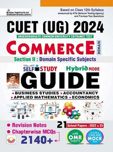 Cuet Ug 2024 Commerce Section 2 Domain Specific Subjects Guide: Buy ...